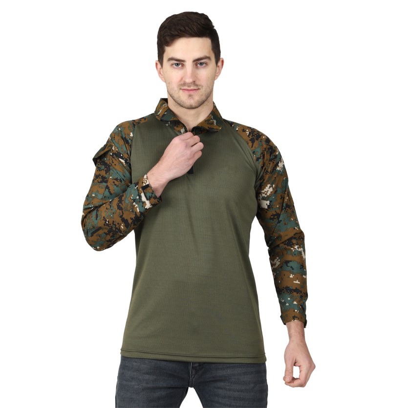 Militia URI Flag Cobra Camouflage Full Sleeves T Shirt