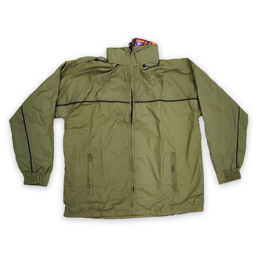 Militia Olive Green Jali Windcheater